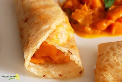 Dosas sin gluten de calabaza - Receta Petitchef