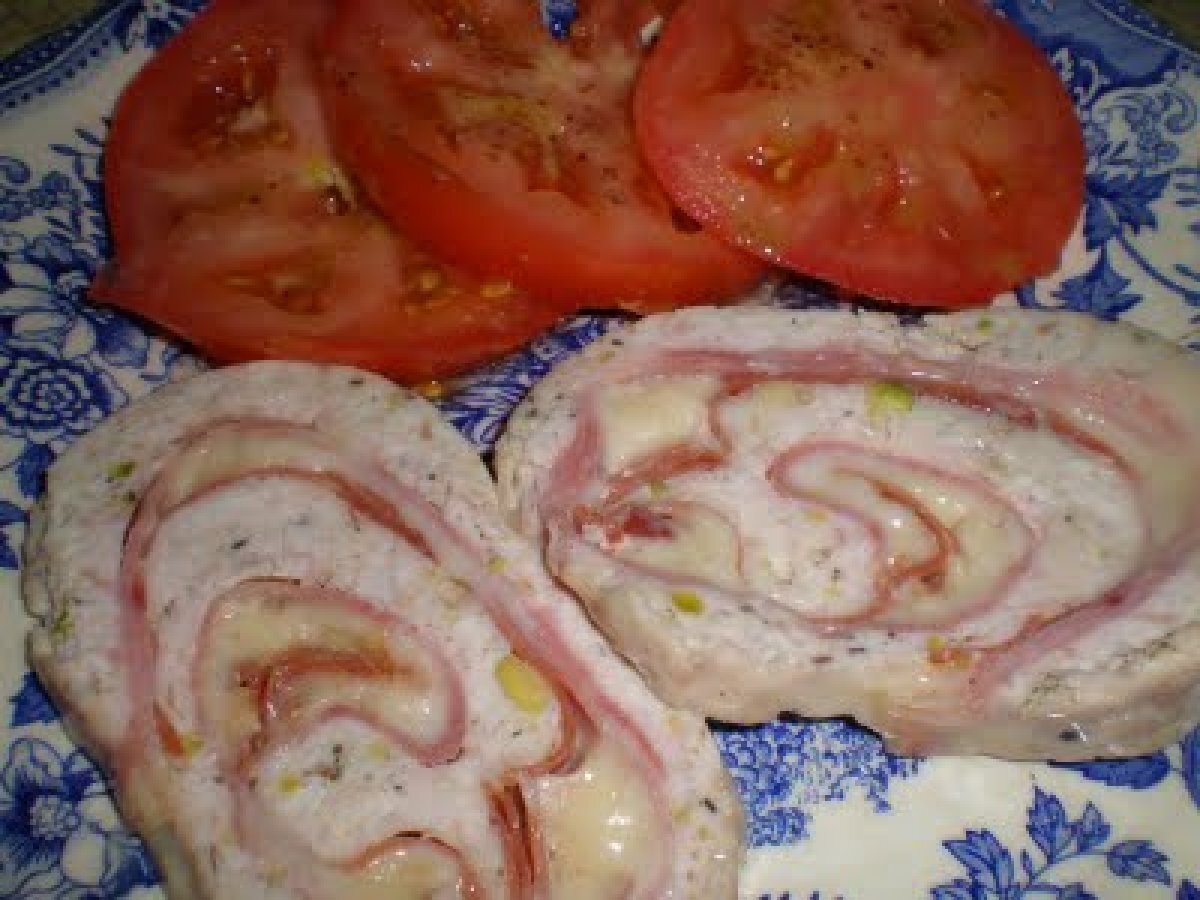 Enrollado de pollo en microondas - Receta Petitchef