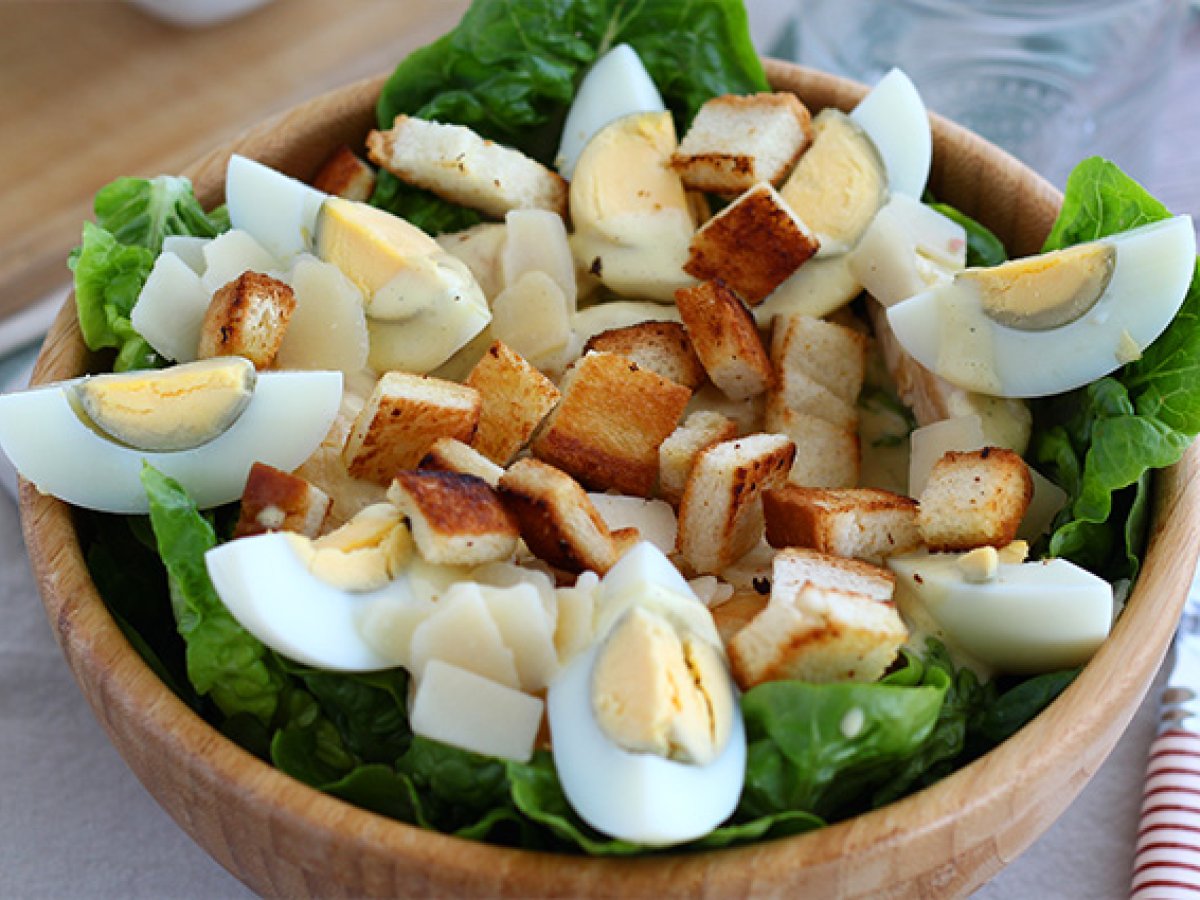 Receta de ensalada césar casera