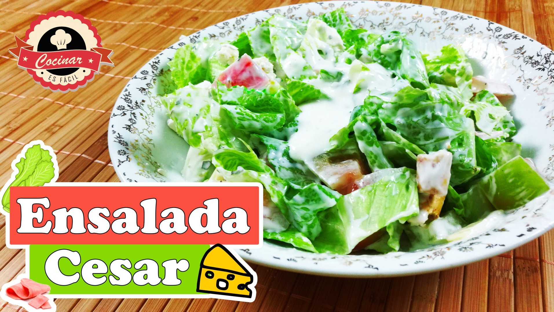 Receta fácil de ensalada césar