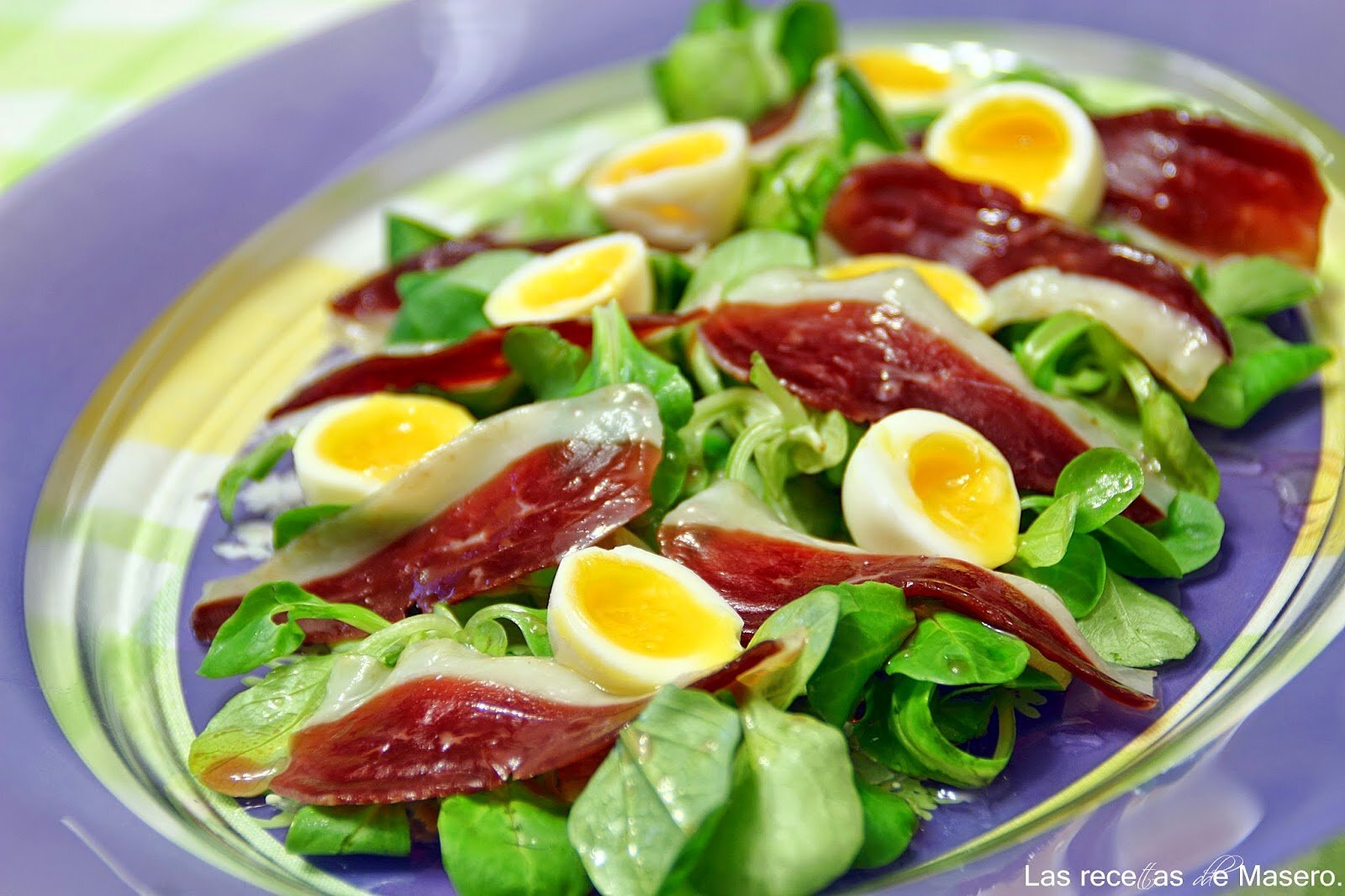 Receta de ensalada de anchoas y jamón de pato