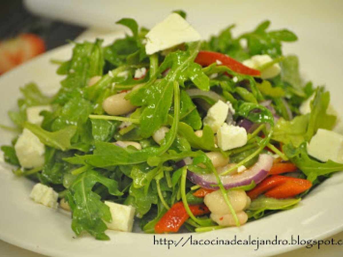 Ensalada de arugula... - Receta Petitchef