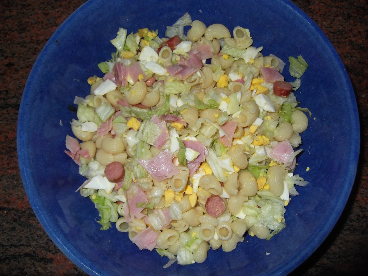 Ensalada de pasta con salsa rosa - Receta Petitchef