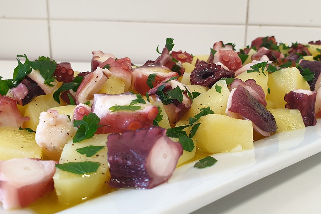 Receta de ensalada de pulpo y patata