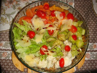 Receta de ensalada de vegetales hervidos