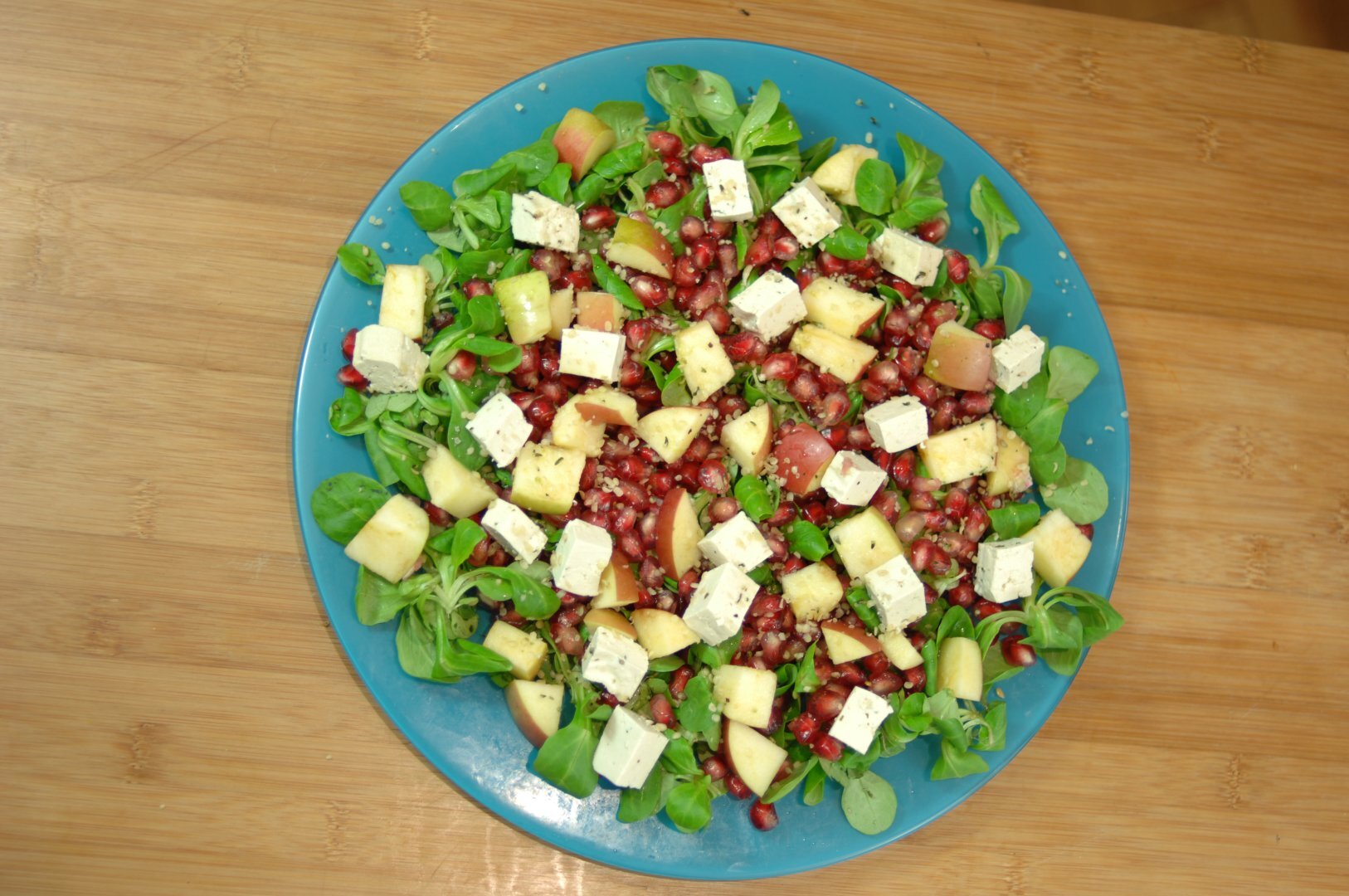 Ensalada dulce de granada, fitken