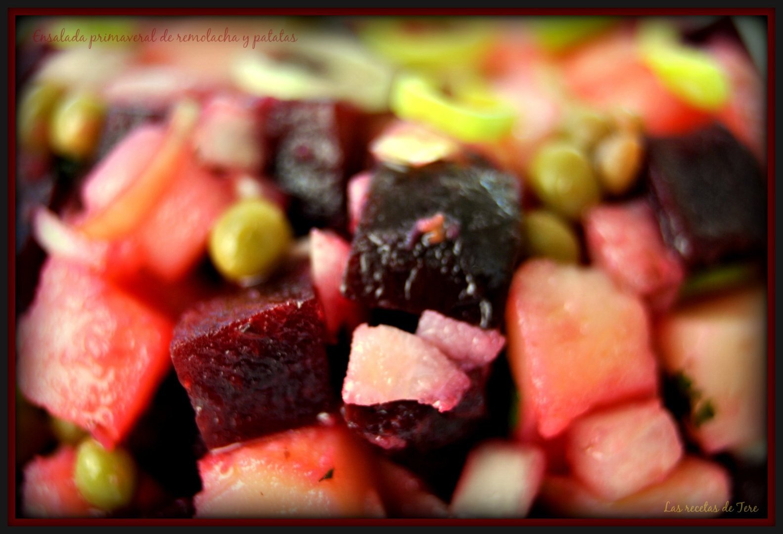 Receta de ensalada primaveral de remolacha y patatas