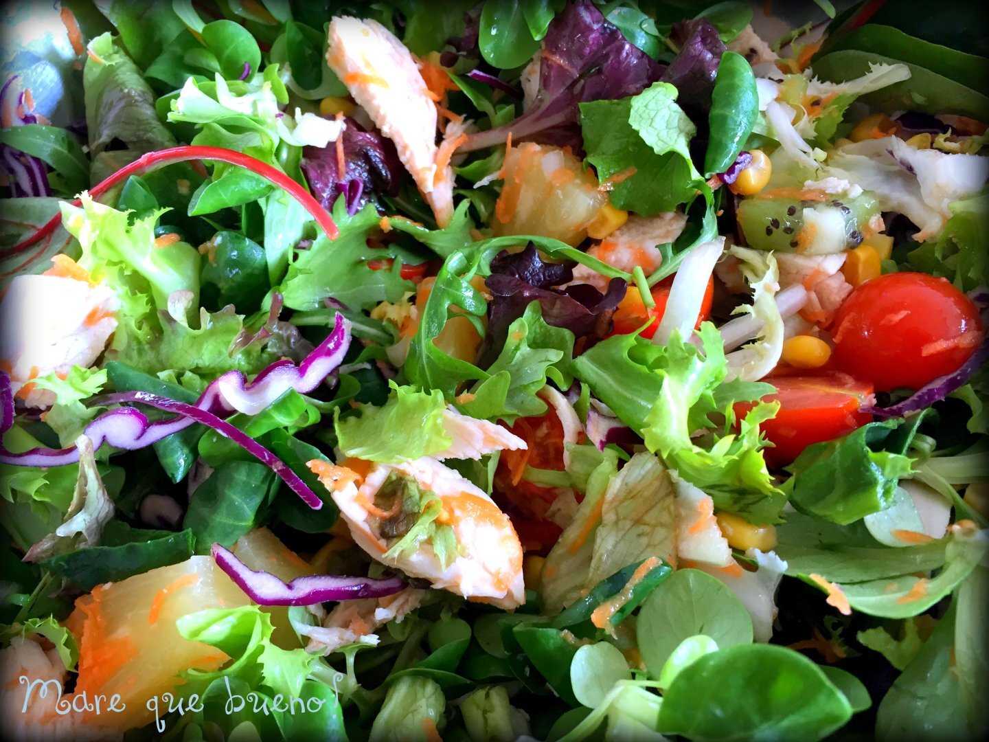 Ensalada tropical de pollo - Receta Petitchef