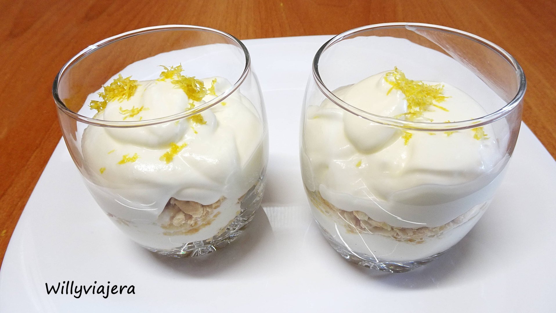Receta de espuma de limón y galleta