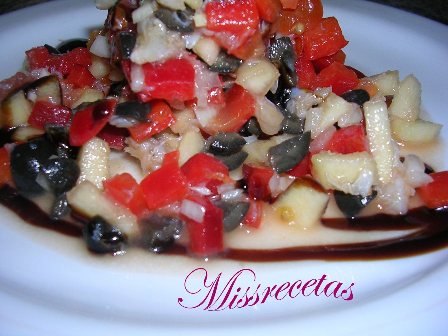 Receta de esqueixada de bacalao fácil y saludable