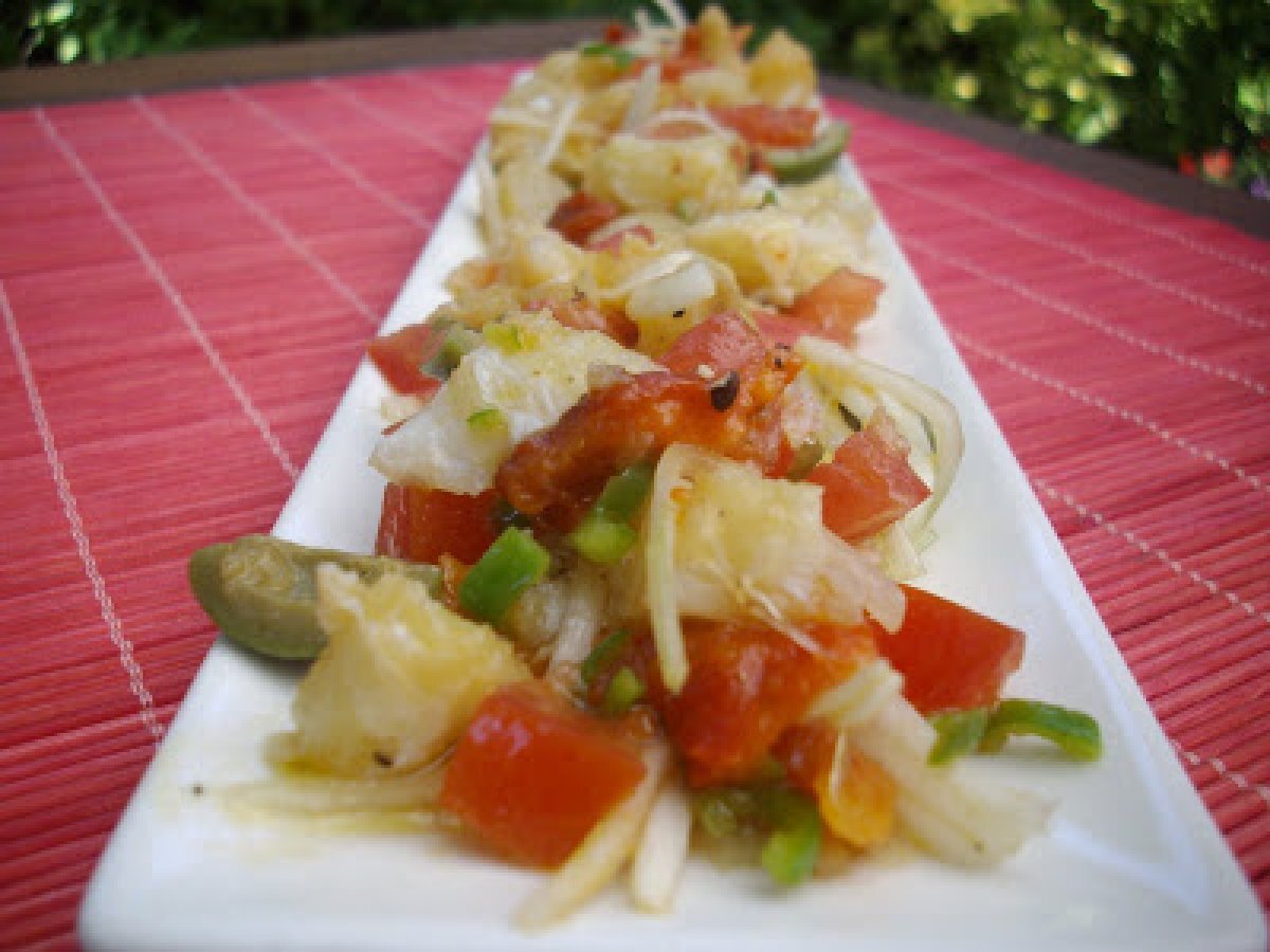 Receta de esqueixada de bacalla fácil y deliciosa