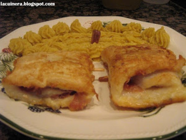 Filete de lenguado relleno de jamón receta fácil y saludable