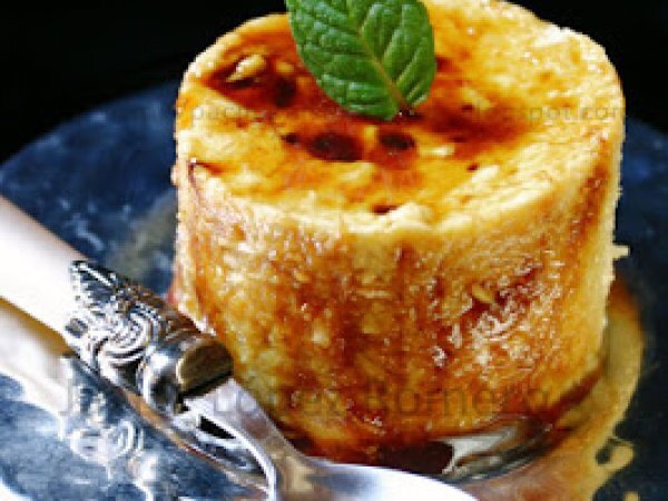 Flan de canela, coco y mango con miel - Receta Petitchef