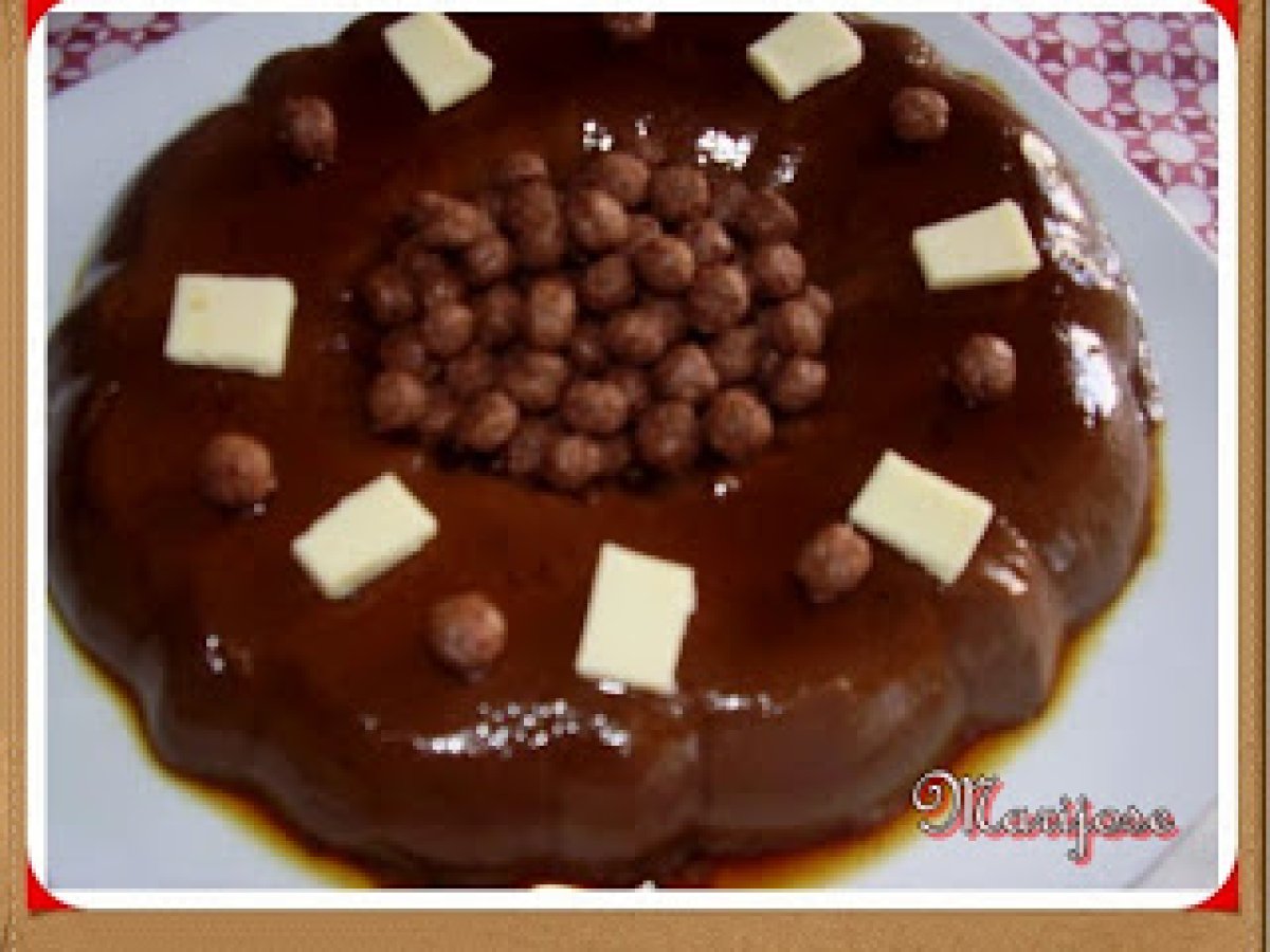 Flan de chocolate facil... - Receta Petitchef