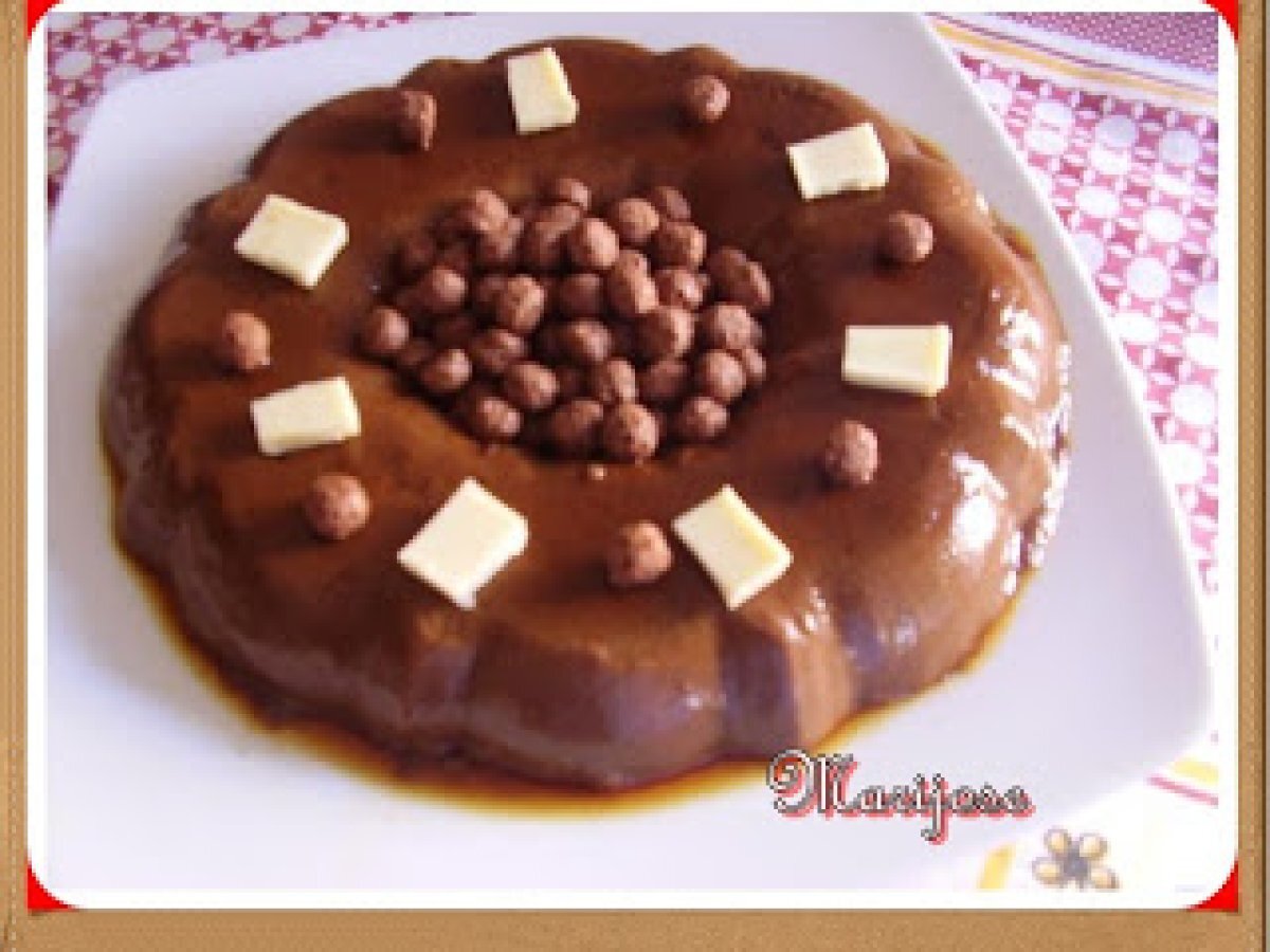 Flan de chocolate facil... - Receta Petitchef