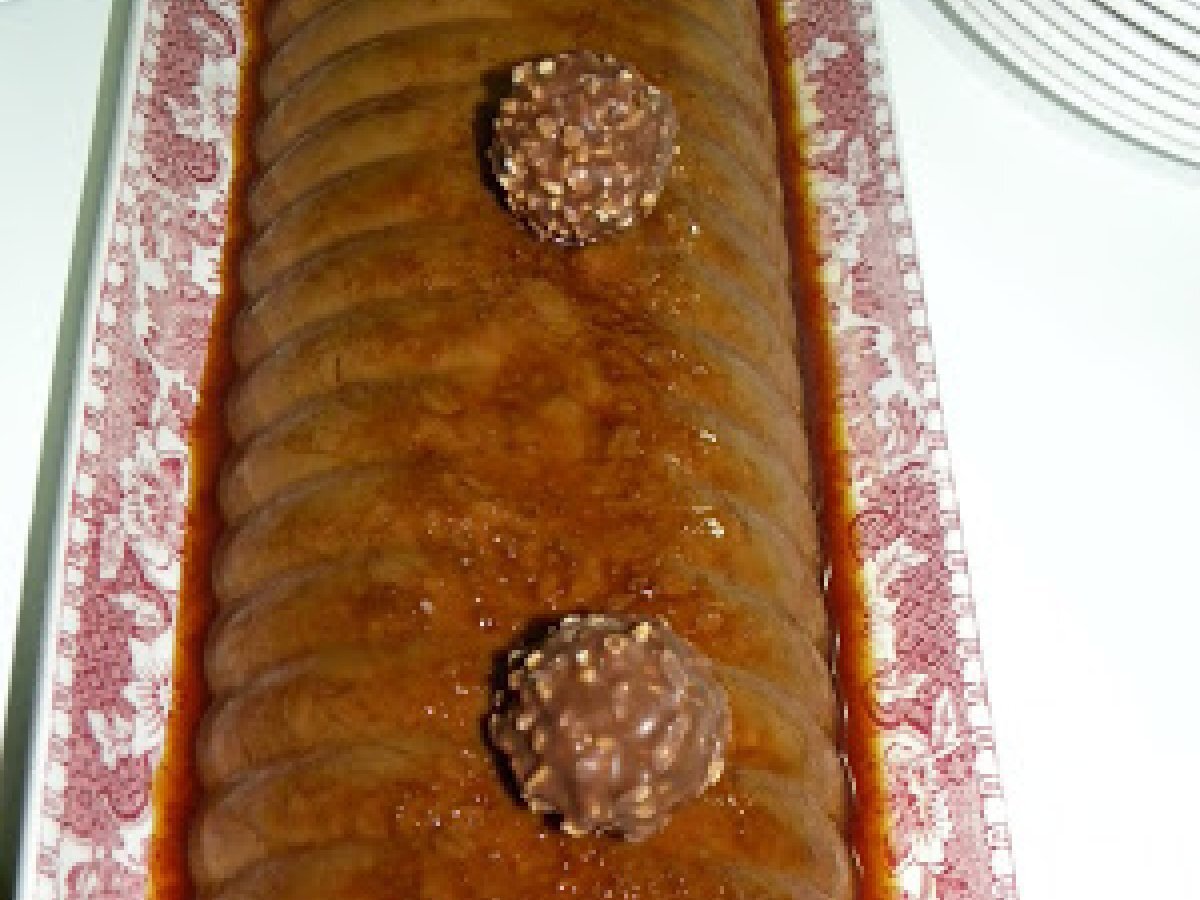 Receta de flan de ferrero rocher