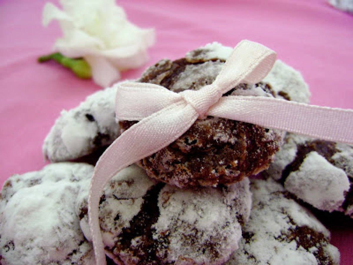 Galletas craqueladas - crinkles de chocolate - Receta Petitchef