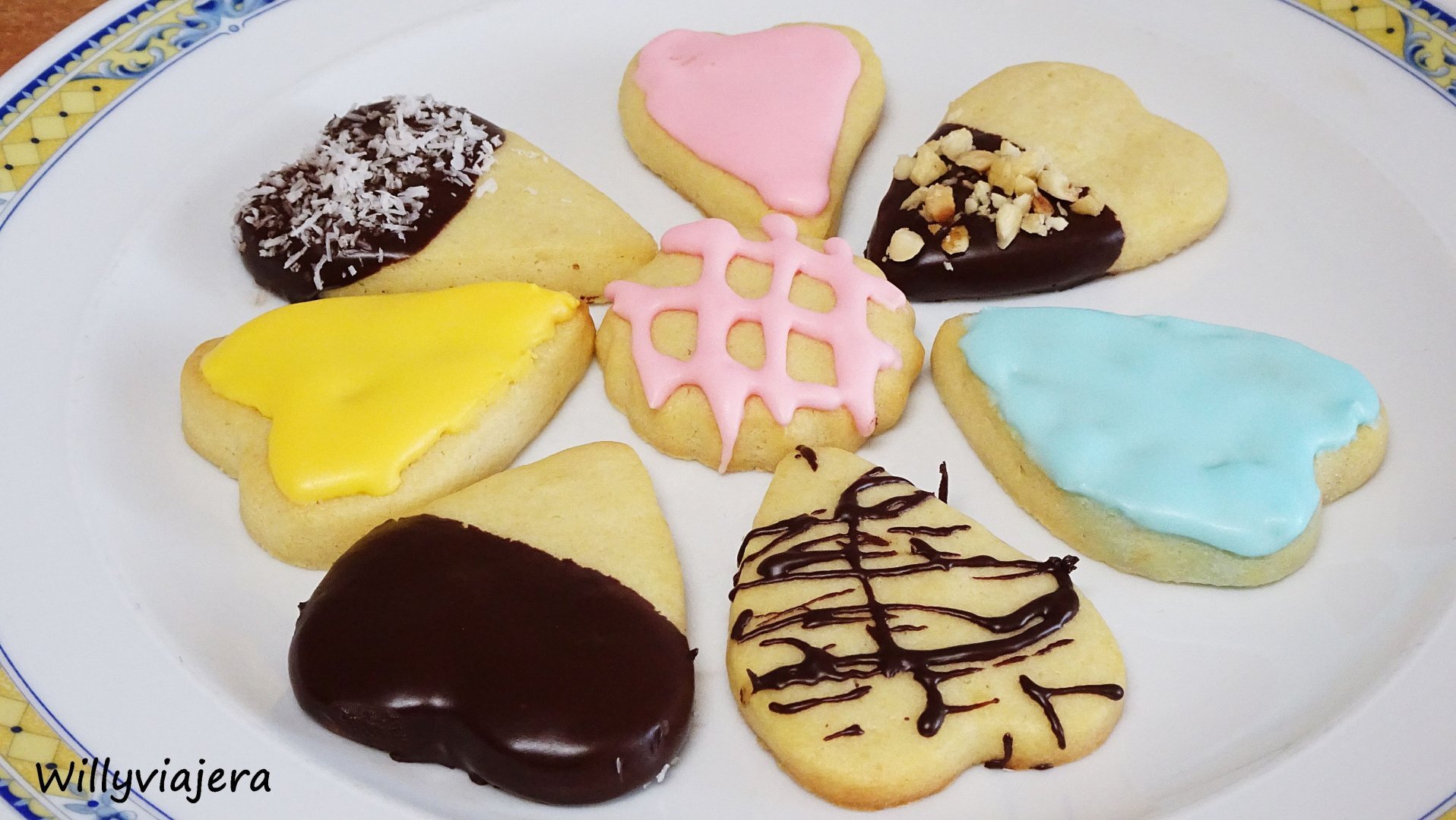 Galletas decoradas o pastas de té. masa sablé