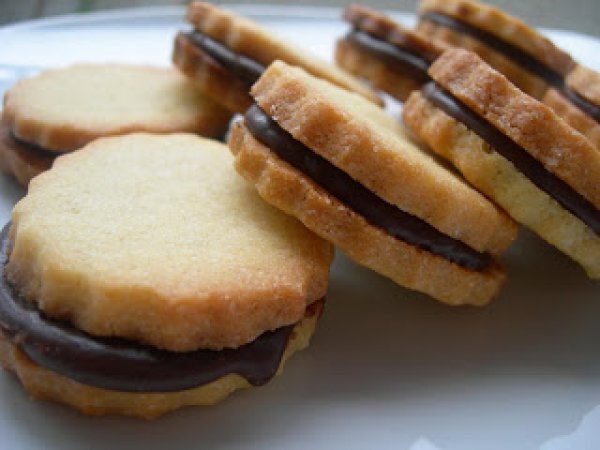 Receta de galletas rellenas de chocolate paso a paso