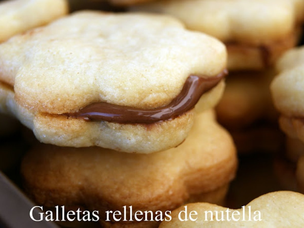 Receta de galletas rellenas de nutella