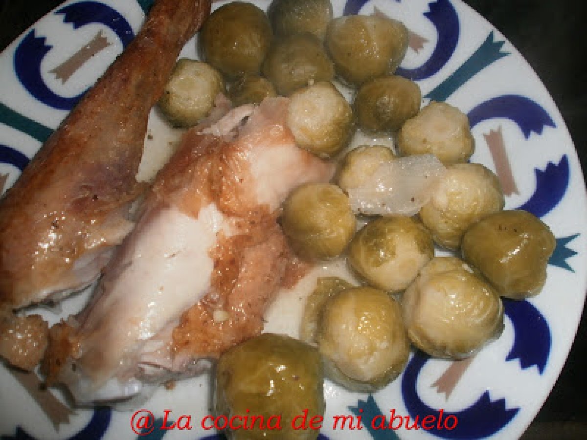 Receta de gallina asada