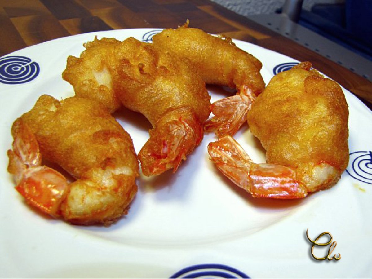 Receta de gambas a la gabardina