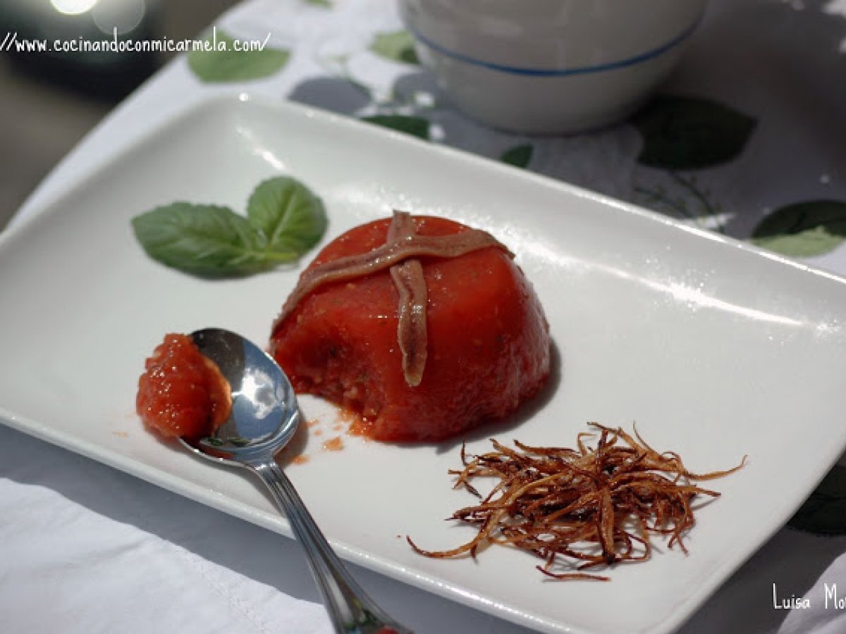 Receta de gelatina de tomate con orégano