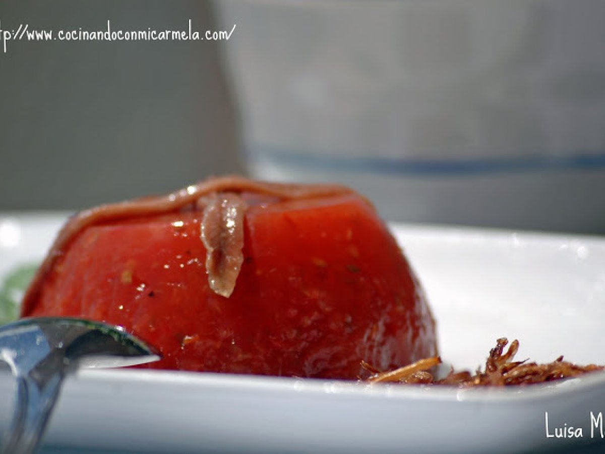 Receta de gelatina de tomate con orégano