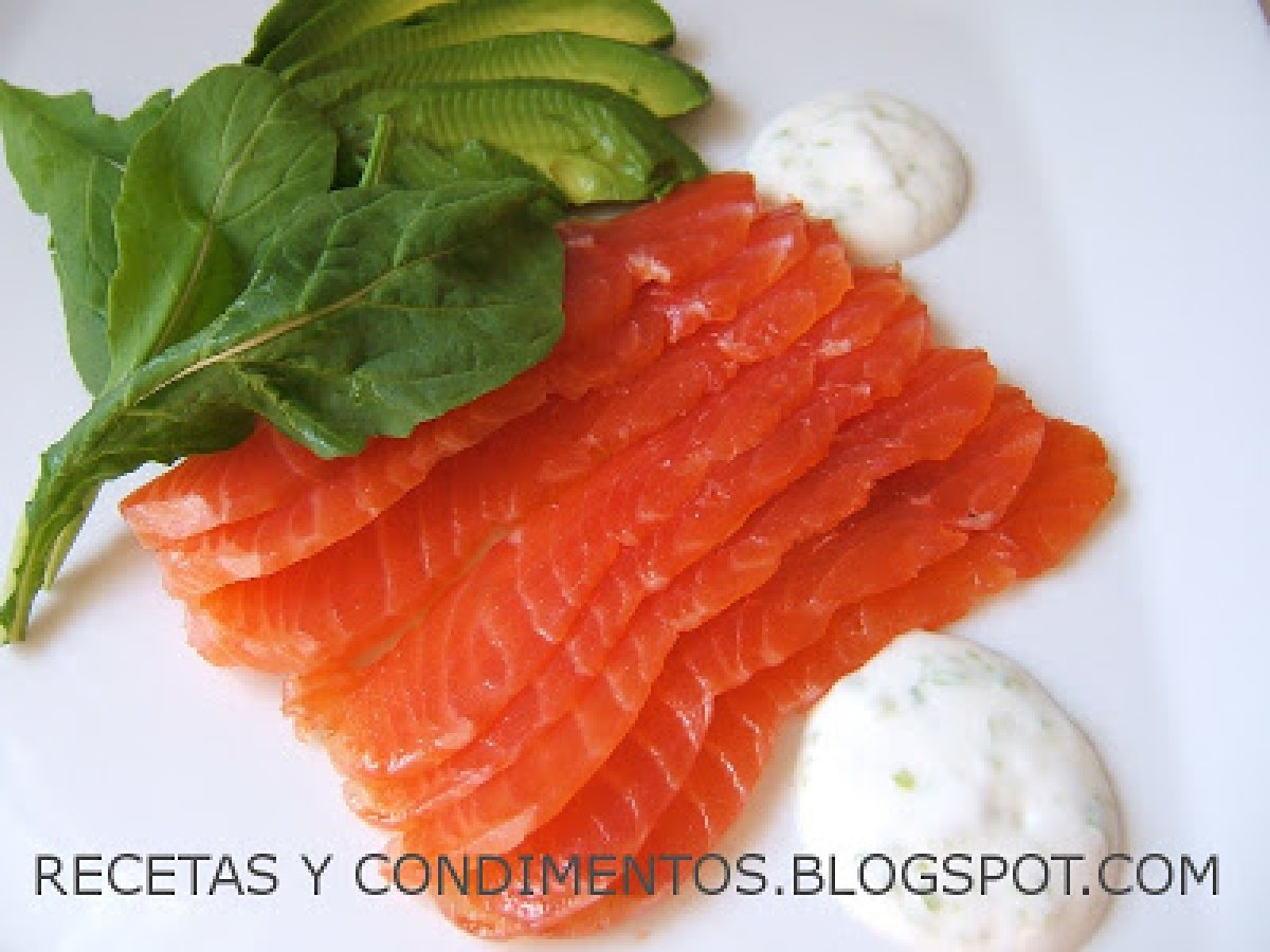 Receta de gravadlax - salmón curado