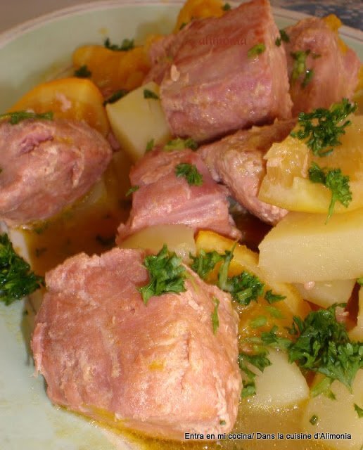 Guiso de atun rojo con citricos / marmite de thon rouge aux citriques