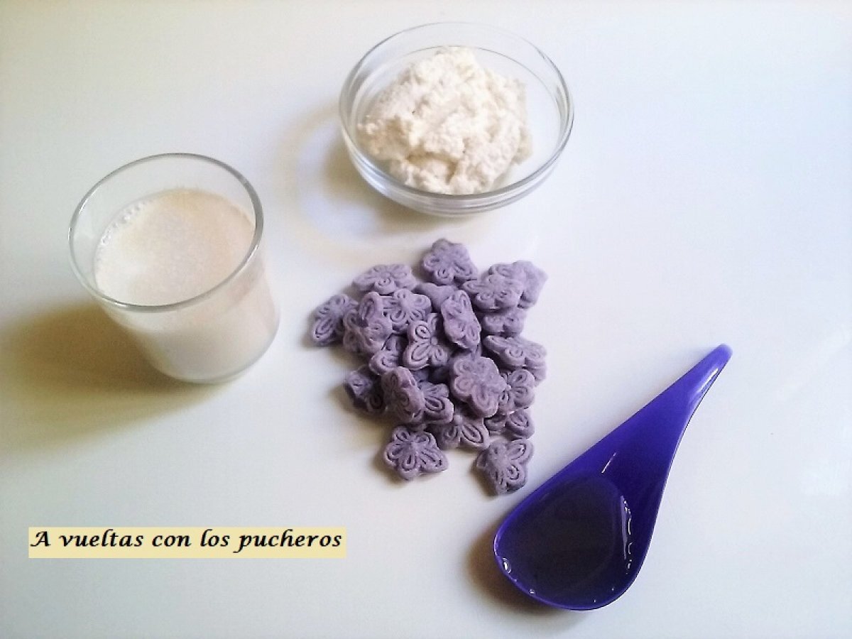 Receta de helado de caramelos de violeta