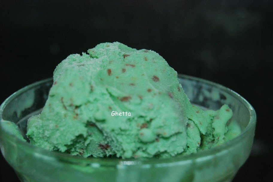 Receta de helado de menta granizado sin azúcar