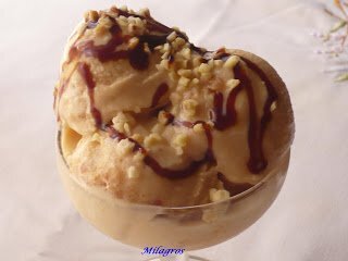 Receta de helado de turrón