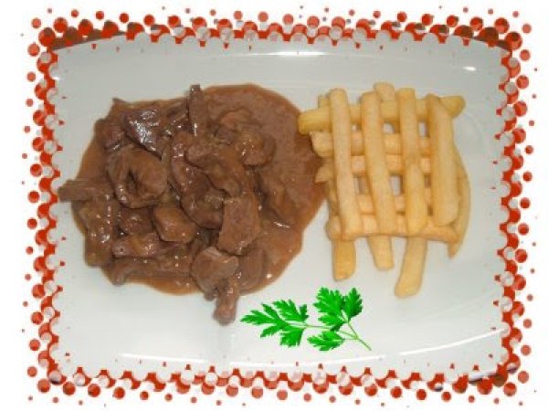 Receta de hígado de ternera en salsa de cebolla