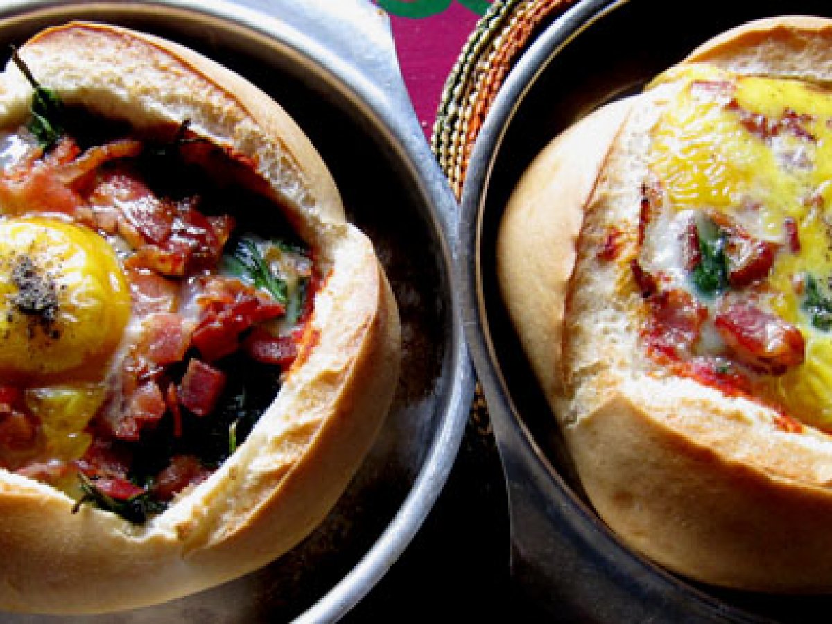 Huevos al nido gratinados receta fácil y deliciosa