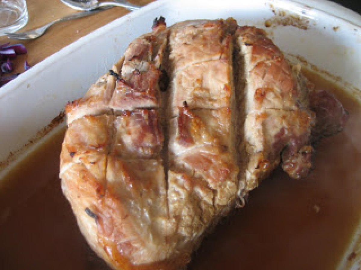 Jamón de cerdo asado dulce - Receta Petitchef