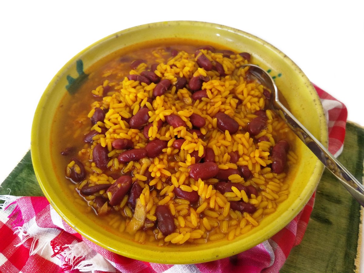 Receta de judías rojas con arroz
