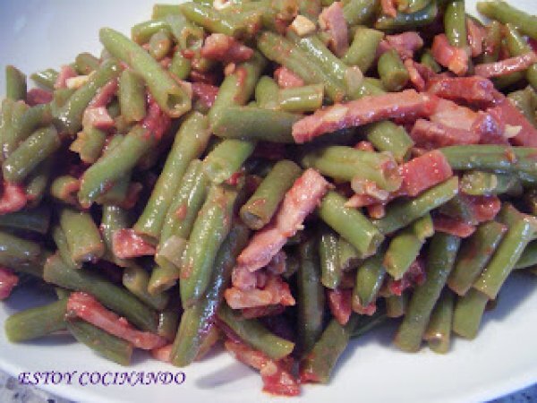 Receta de judías verdes con jamón serrano