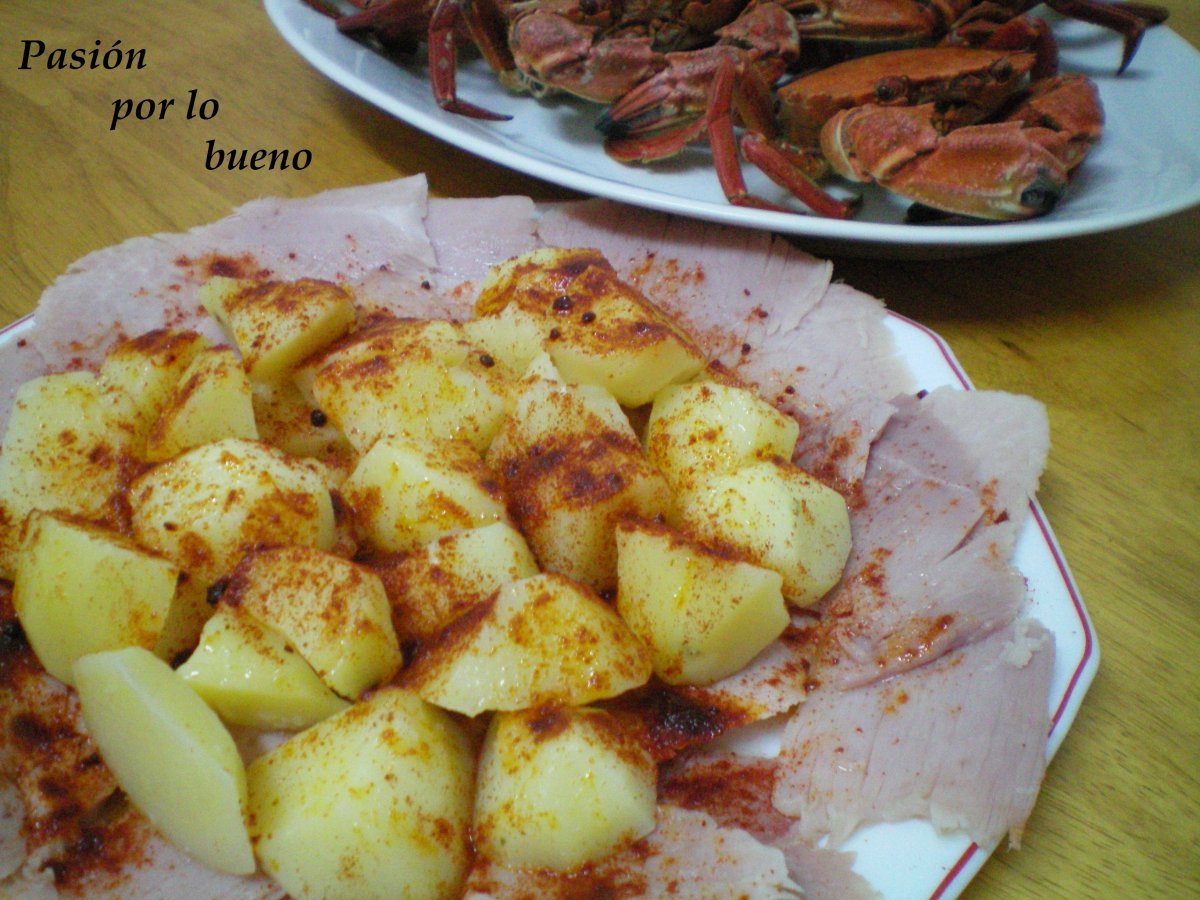 Lacón con cachelos - Receta Petitchef