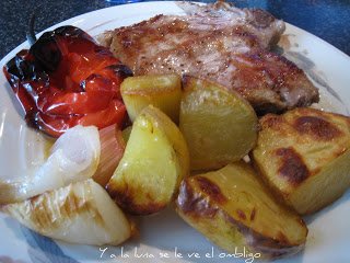 Lomo asado con verduras - Receta Petitchef