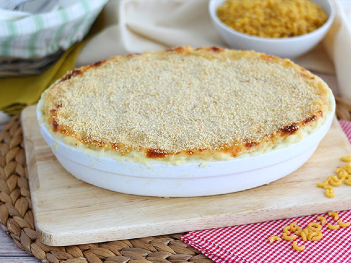 Receta de mac and cheese, gratinado de macarrones
