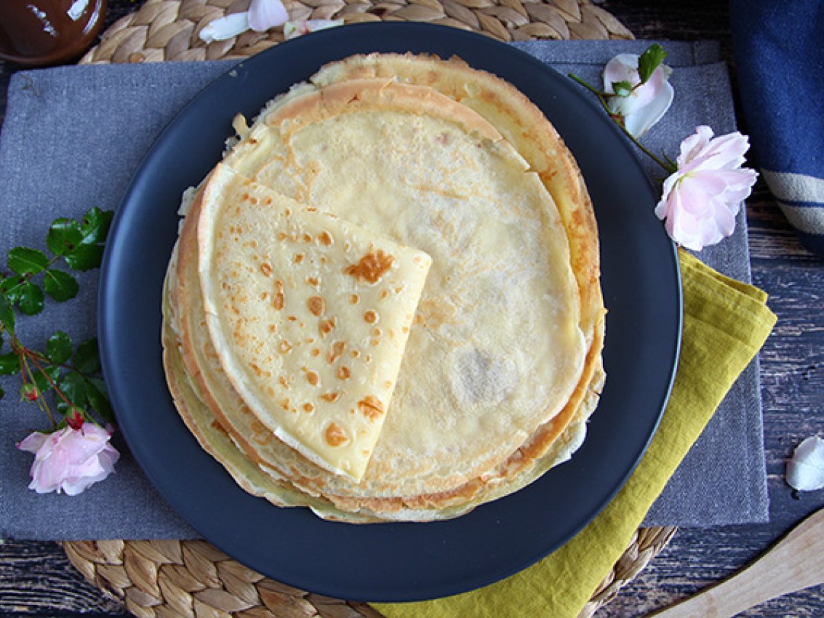 Masa de crepes con cerveza (sin lactosa) - Receta Petitchef