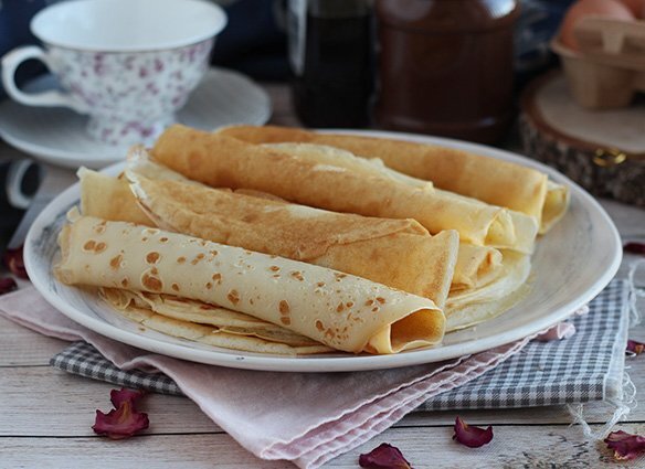 Receta de masa de crepes de anís