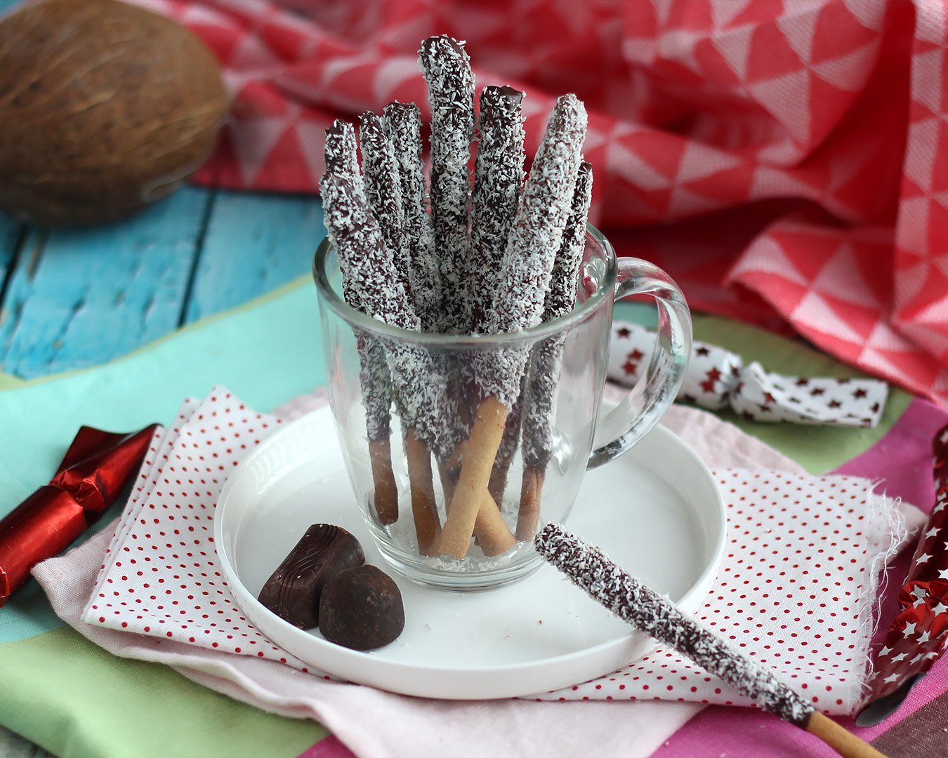 Receta de mikados de coco