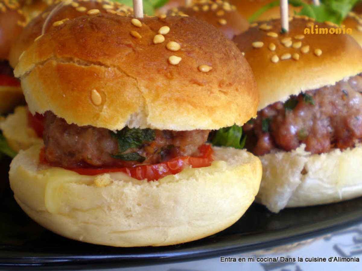Receta de mini hamburguesas