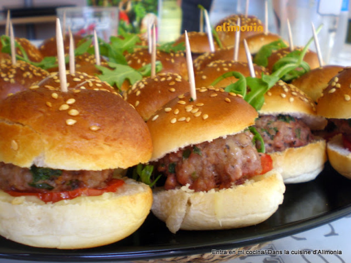 Receta de mini hamburguesas