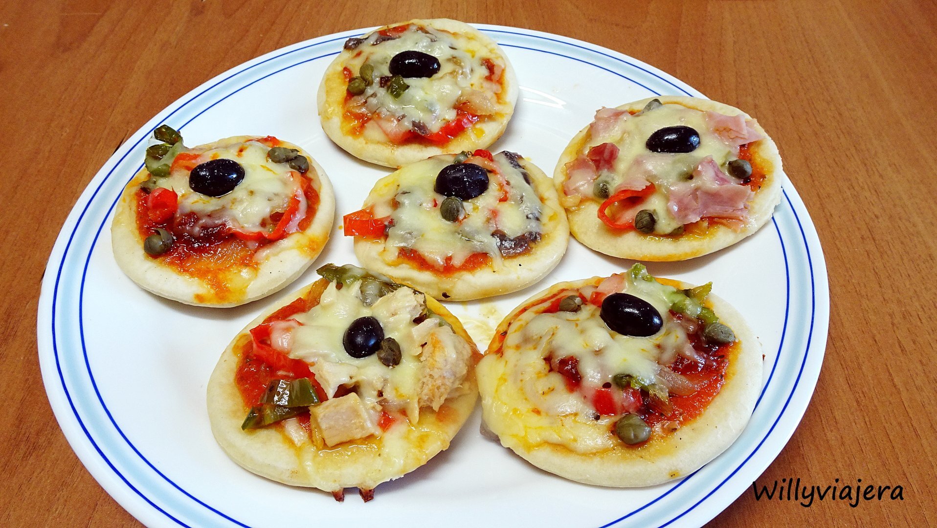 Receta de mini pizzas en sartén