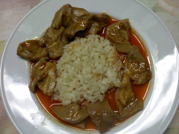 Morritos de cerdo con arroz blanco - Receta Petitchef