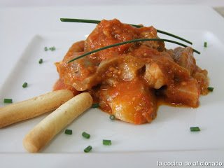 Receta de morros de cerdo con tomate