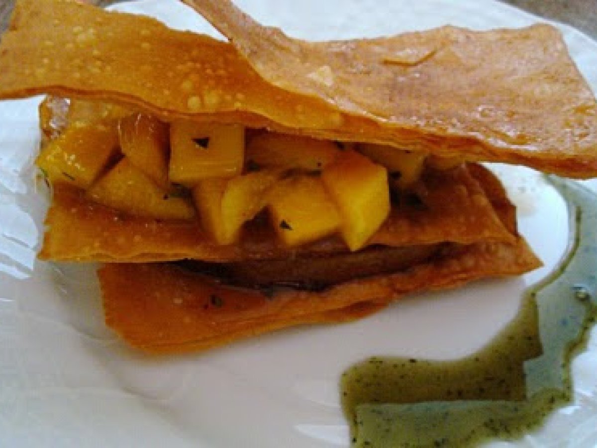 Napoleón de mango - Receta Petitchef